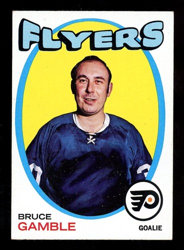 1971-72 TOPPS HOCKEY NHL #104 Bruce Gamble EX-NM PHILADELPHIA FLYERS ...
