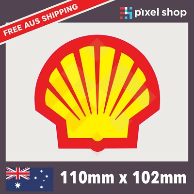 SHELL GASOLINE OIL Decal Sticker Vintage Retro Mancave Hot Rod Stickers ...