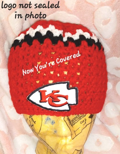NEW Kansas City Chiefs NFL Football Red Crochet Knit Beanie Stocking ...