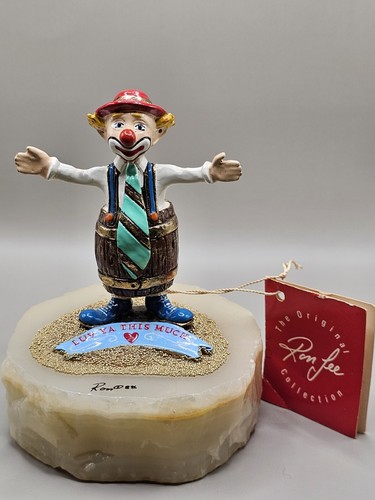 Ron lee collectable clown figurine numbered signed and dated 24 Kt Gold ...