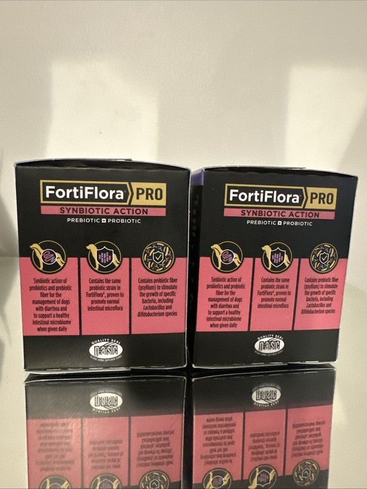 PURINA FortiFlora PRO Synbiotic Action Dog Probiotic Supplement 30packs ...