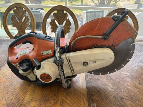 STIHL TS420 Gas-Powered 14'' Concrete Cut-Off Saw w/ 14" Diamond Blade ...