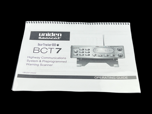 Uniden BCT7 Bear Tracker 800 Instructions Operating Manual User Guide ...