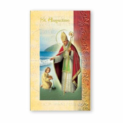 Saint St. Augustine - Biography, prayer, Feast Day, etc... Folder Card ...