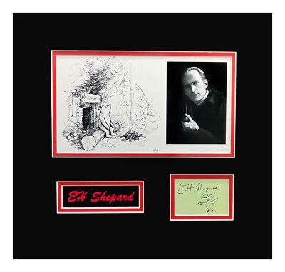 EH Shepard Original Autograph Museum Framed Ready to Display | eBay