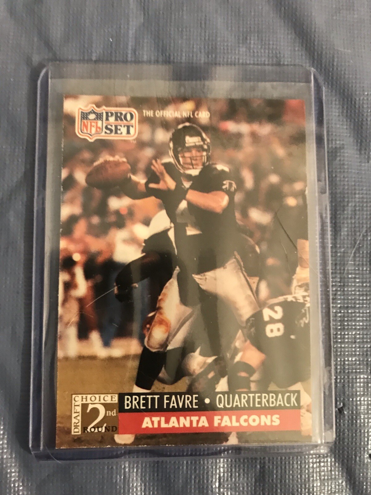 1991 Pro Set BRETT FAVRE rookie card Atlanta Falcons Green Bay Packers ...