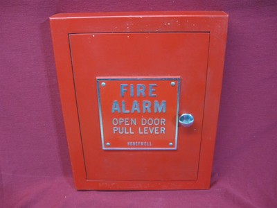 Vintage Honeywell Fire Alarm Door Panel Cover #4 Offers Welcome :-) | eBay
