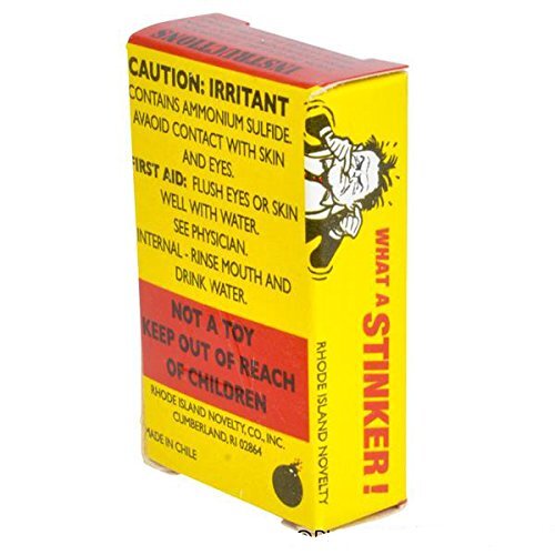 144 TOTAL STINK BOMBS - 4 cases of 36 Glass Vials Fart Bomb Gag Rotten ...