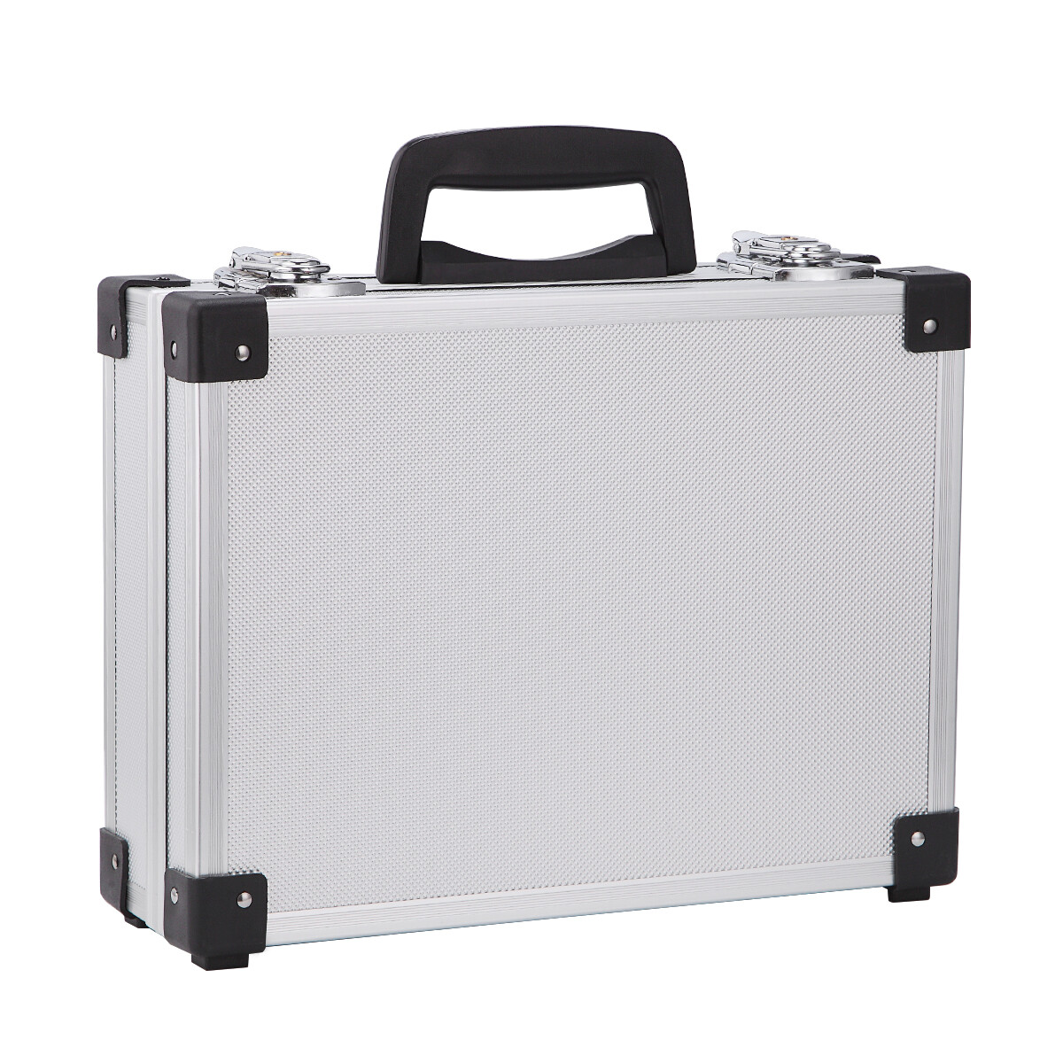 Silver Aluminum Hard Briefcase Business Office Laptop Suitcase Outdoor ...