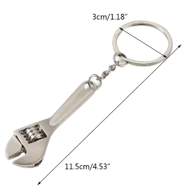 Mini Wrench Key Chain Metal Key Ring Tool Car Keyring Keychain Gift ...