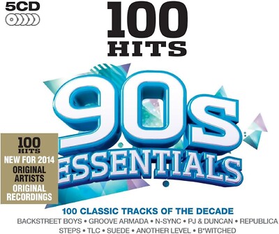 100 HITS 90'S ESSENTIALS 100 CLASSIC TRACK OF THE DECADE 5CD AUDIO ...
