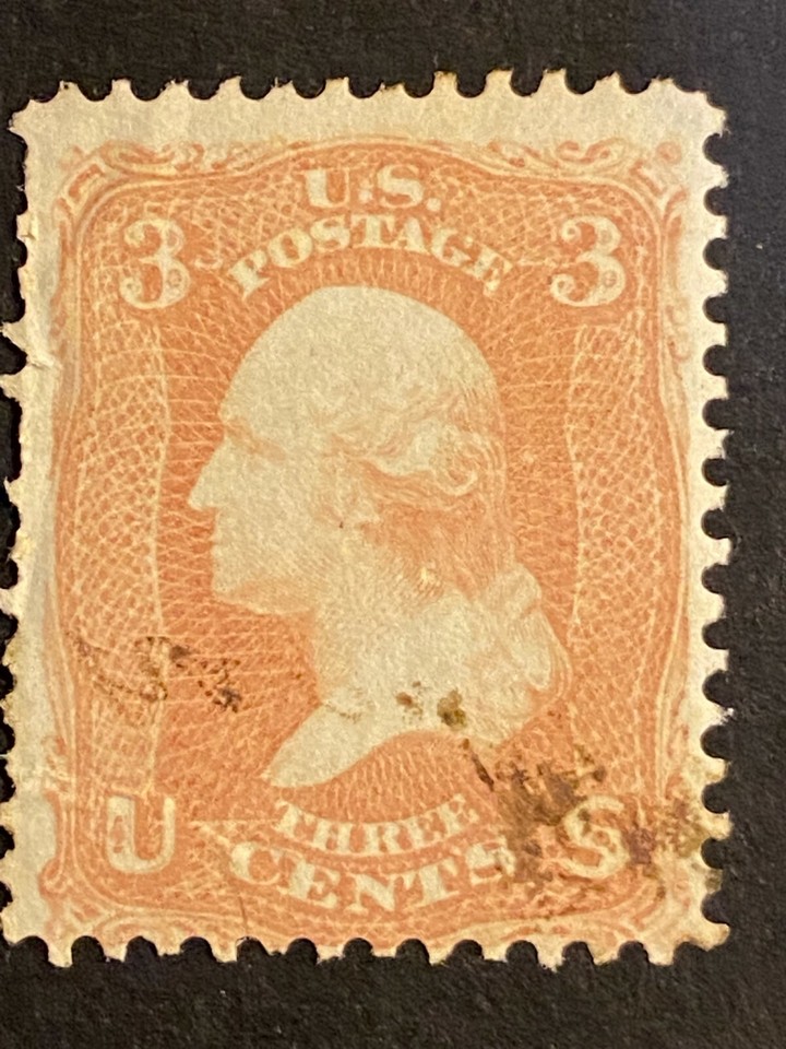 1861 US Stamp George Washington Cancel Mark No Grill | eBay