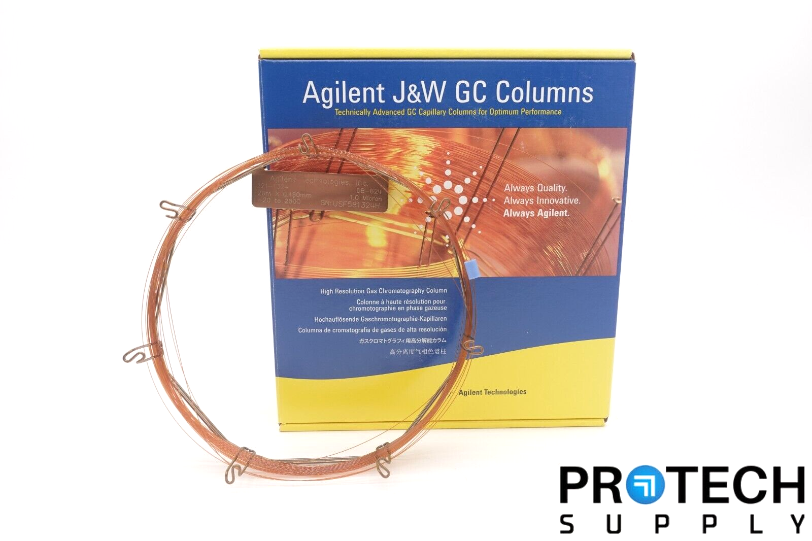 Agilent 121-1324 DB-624 20m X 0.18mm 1.00 µm J&W GC Column with ...