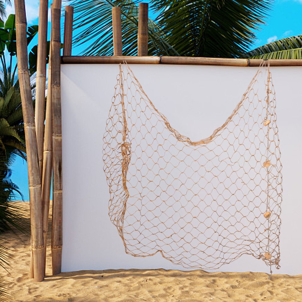 Nature Fish Net Wall Decoration Ocean Themed Wall Hangings 100* 200cm ...