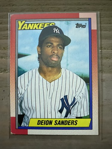 ⚾️1990 Topps Deion Sanders #61 Rookie Card New York Yankees 🔥 | eBay