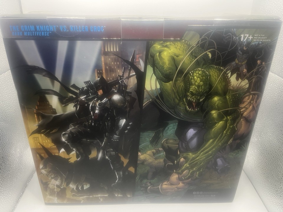 McFarlane THE GRIM KNIGHT VS KILLER CROC Collector Ed. 7” Action Fig ...