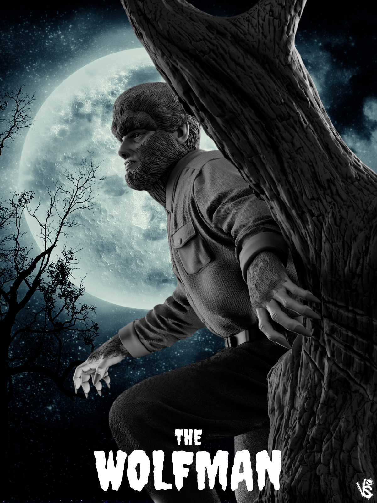 The Wolfman Unpainted Unassembled 3D printed Resin Model Kit GK2 | eBay