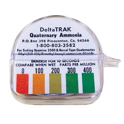 DeltaTrak 50013 Quat Ammonium Test Paper Strips (Quaternary Ammonia), 3 ...