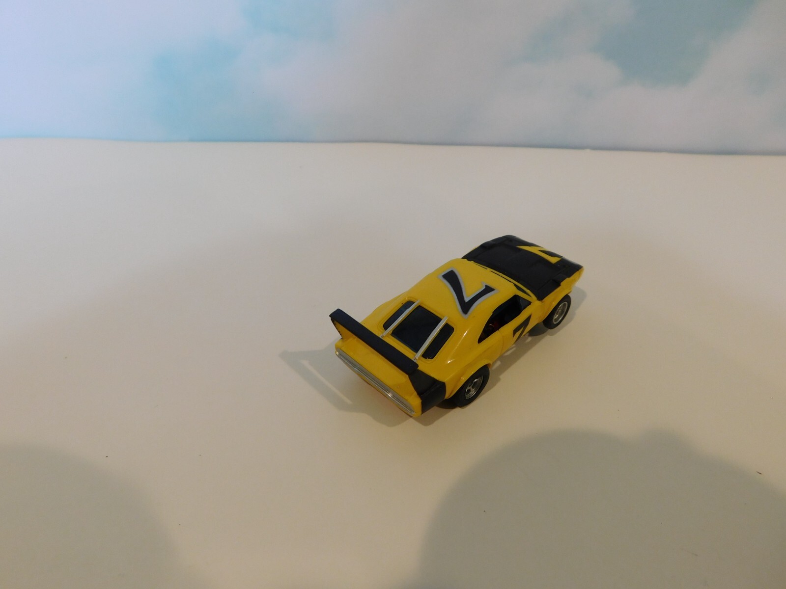 Aurora AFX HO Slot Car Dodge Daytona Charger Superbird #7 Lighted ...
