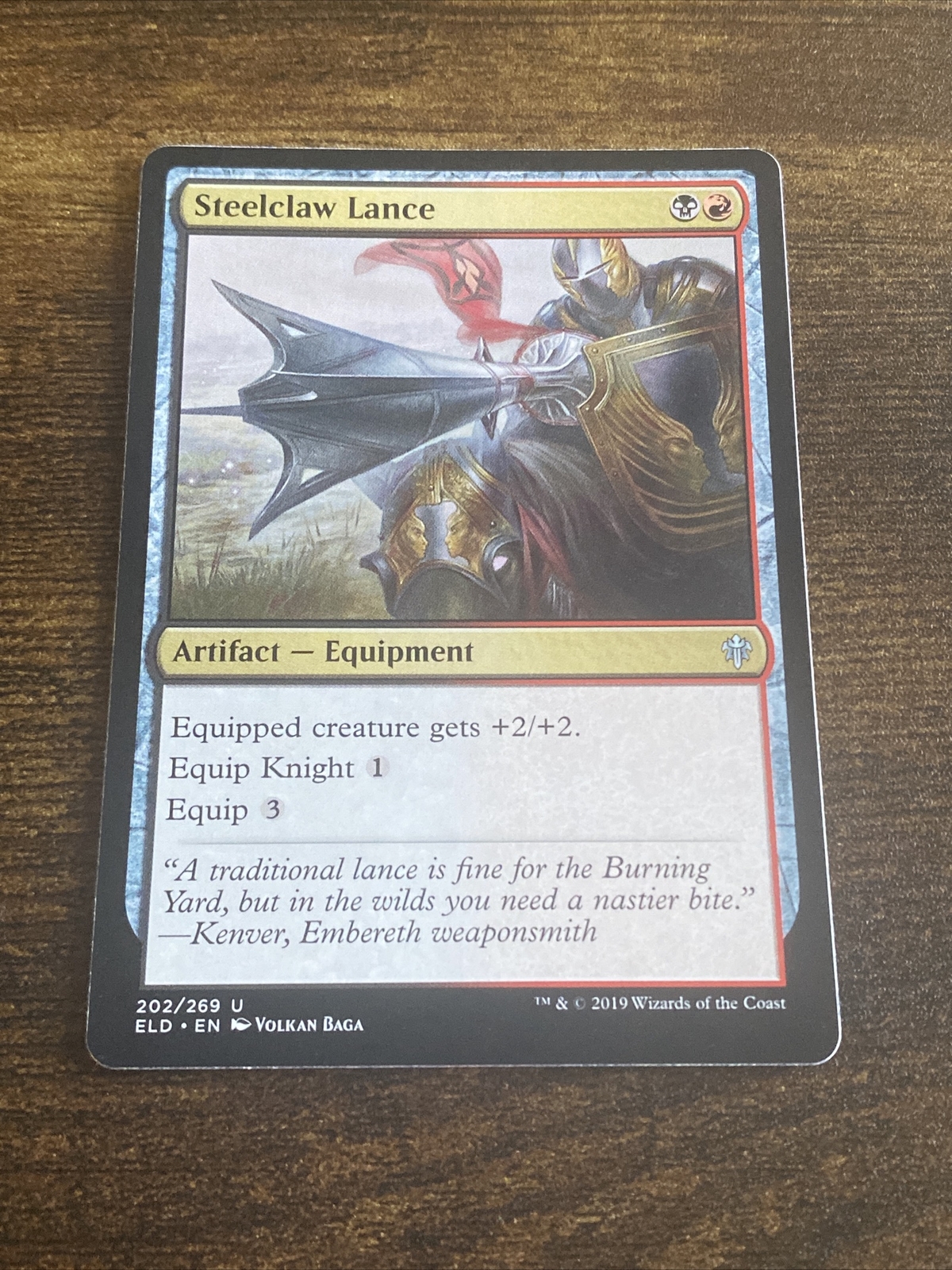 Magic the Gathering MTG Steelclaw Lance (202) Throne of Eldraine D3439 ...