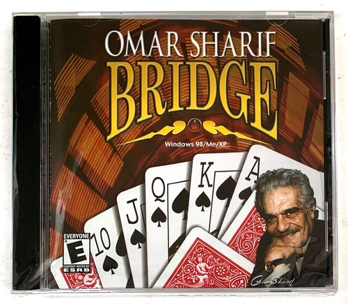 Brand New OMAR SHARIF Bridge PC Software CD-ROM Video Game NIP Shrink ...
