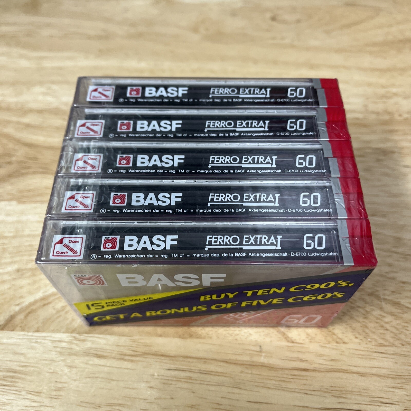 BASF Ferro Extra FE I - 60 Minute Position Normal - Lot of 5 Audio ...