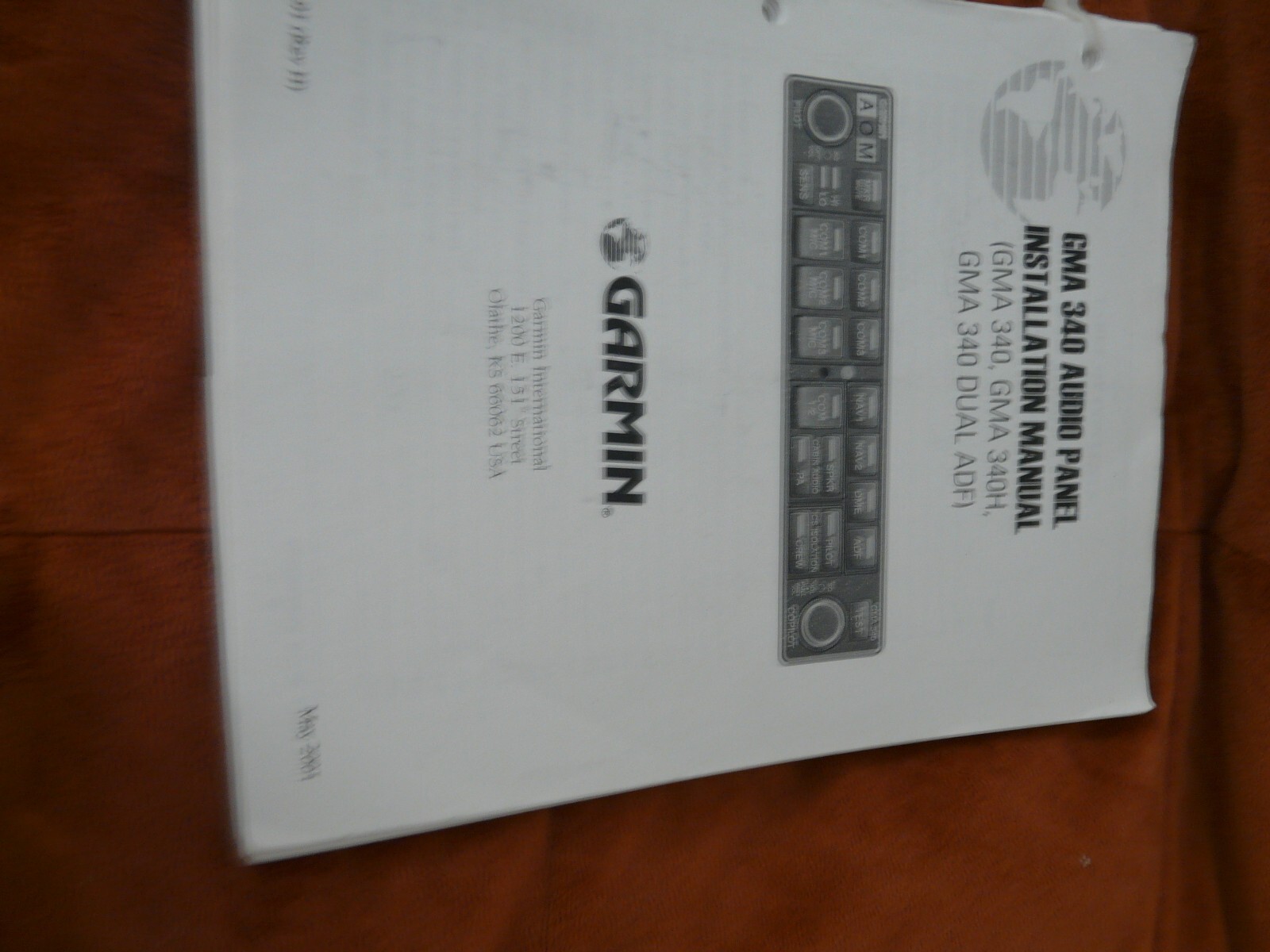 Garmin GMA340 Audio Panel (340H/340Dual Adf/ &340 | eBay