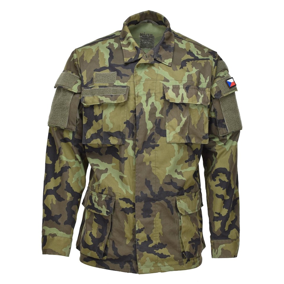 Original Czech army troops field jacket leaf camo pattern parka ...