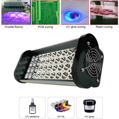 UV Curing Lamp 365nm 395nm 405nm Resin Glue Nail Oil Solder Board ...