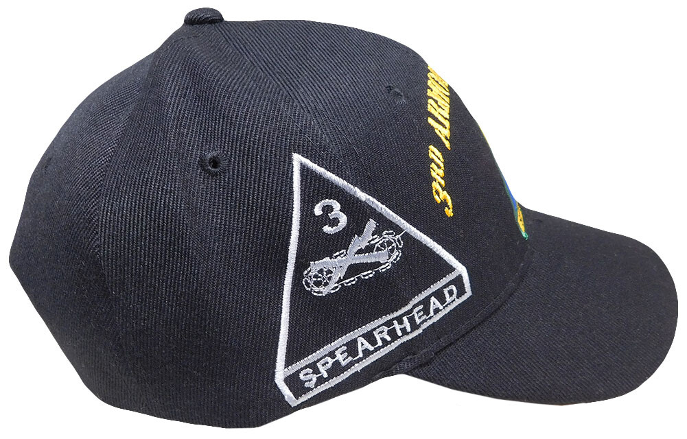 U.S. ARMY 3rd Armored Division Spearhead Shadow Black Cap Hat (2 Pack ...