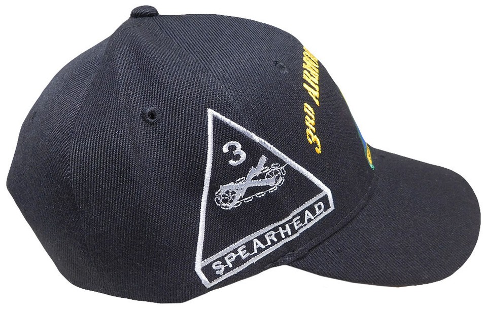U.S. ARMY 3rd Armored Division Spearhead Shadow Black Cap Hat (2 Pack ...