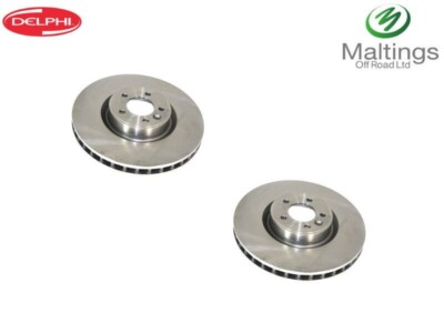 Delphi OEM front brake disc set LR161894 X2 Fits New Defender L663 ...