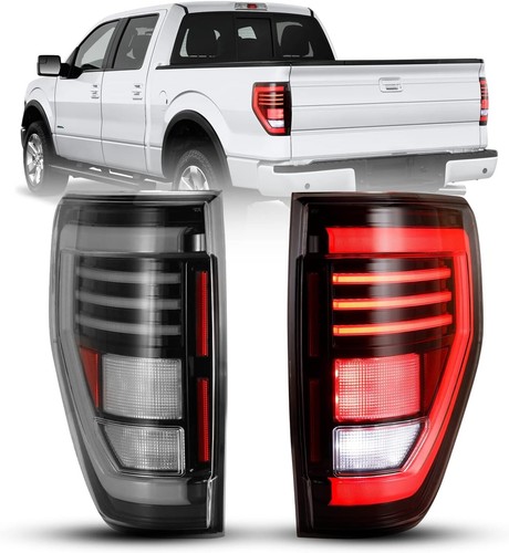 Black/Clear fit 2009-2014 Ford F150 Tail Lights LED Sequential Brake ...