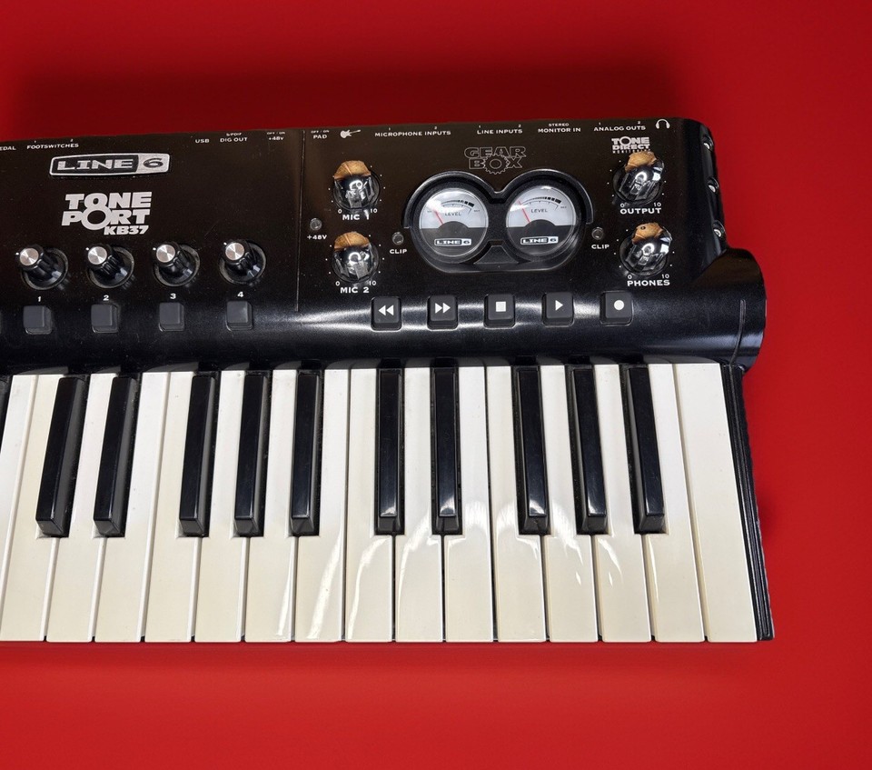 Line 6 Toneport KB37 USB Recording Interface with MIDI Keyboard (Tested ...