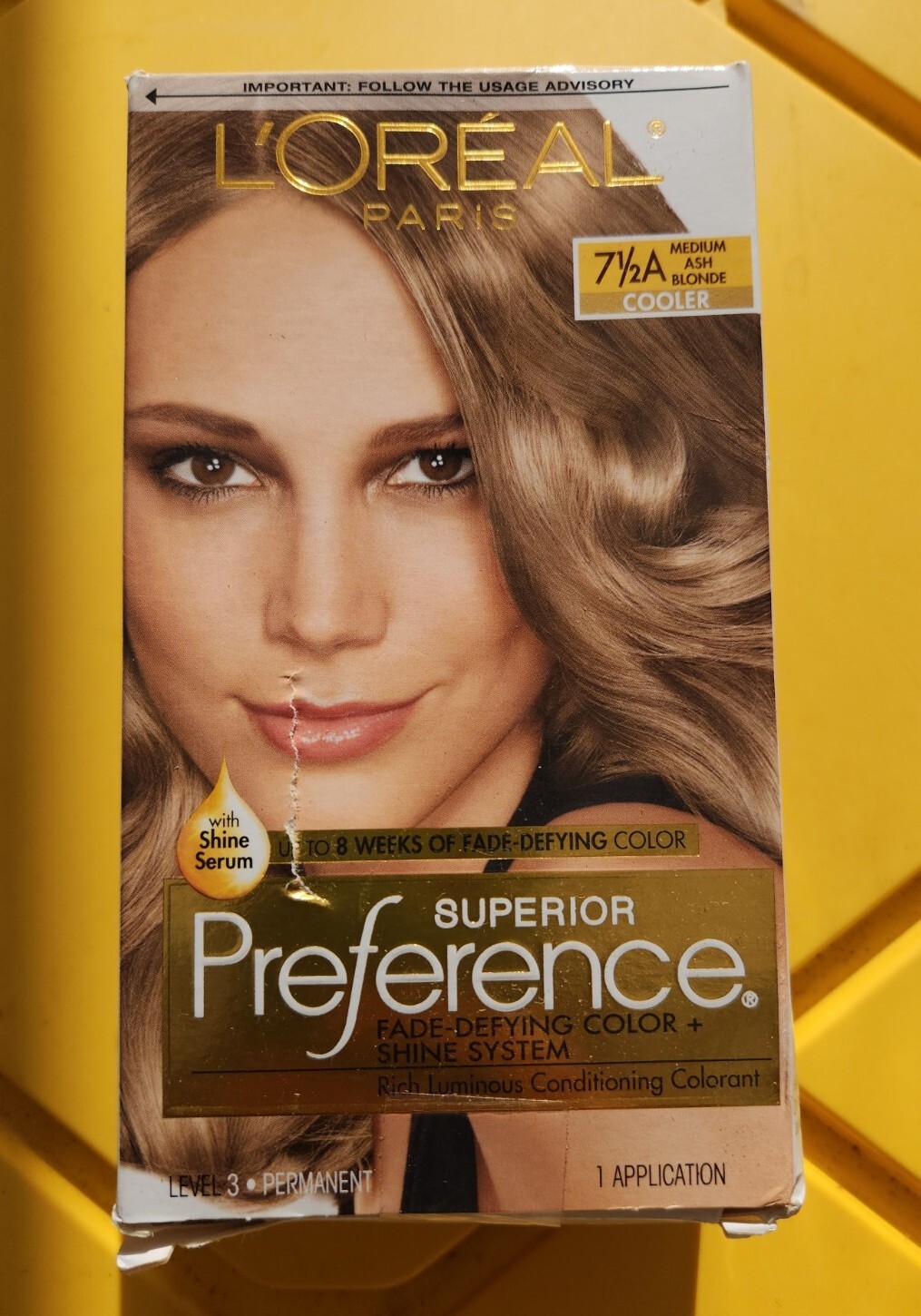 L'oréal Superior Preference 7 1/2 Medium Ash Blonde Hair Color New ...