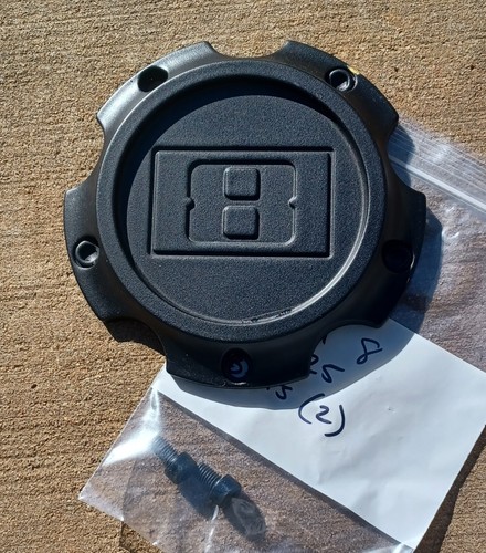 Level 8 custom wheel center cap, black, part # 6501L125, S1905-03 with ...