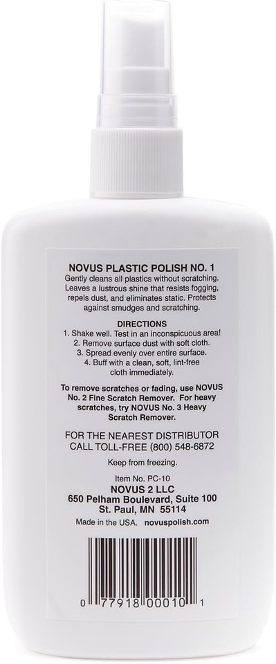 Novus #1 Plastic Polish & Scratch Remover, 8oz. Spray Bottle | eBay
