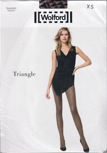 Collant WOLFORD TRIANGLE coloris Gobi/Black. Taille XS. Graphic tights ...