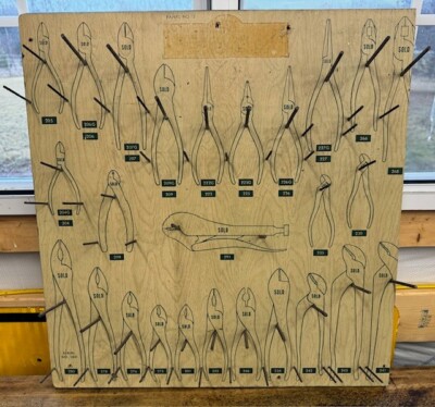 Vintage PROTO Tools Pliers, Vice Grips, & Cutters Store Display Rack ...