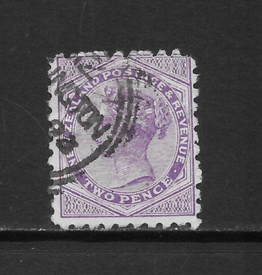 NEW ZEALAND SCOTT 62 USED FINE - 1882 2p VIOLET "BEECHAM'S PILLS ...