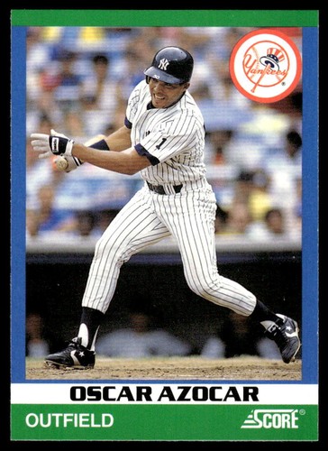 1991 Score 100 Rising Stars Oscar Azocar #46 New York Yankees | eBay