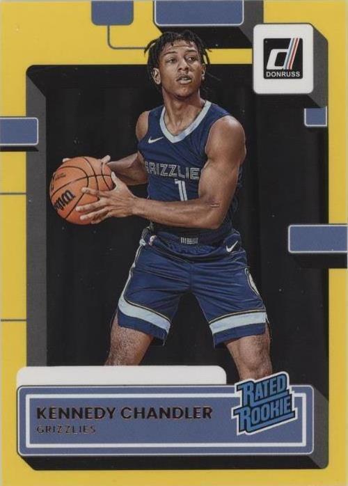 2022-23 Panini Donruss - Rated Rookie Kennedy Chandler #236 Yellow ...