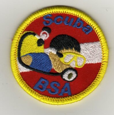 BSA Scuba Activity Patch, "Since 1910" Slogan Backing, Mint! | eBay