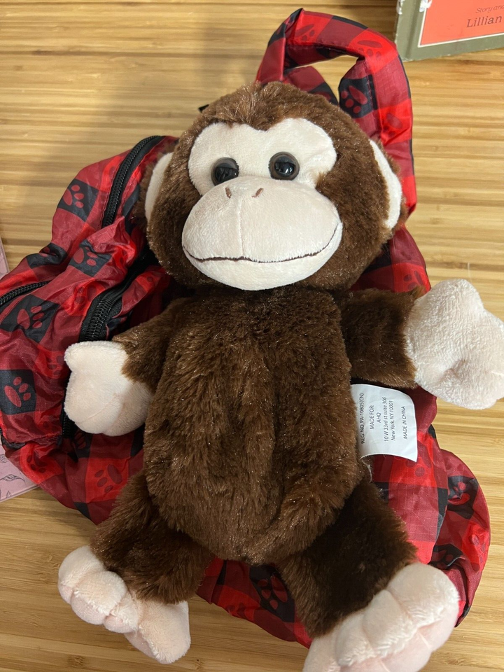 Monkey Pet Sac Backpack & 3 vintage Arthur weekly reader books | eBay