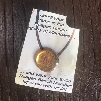 Reagan Ranch 2003 Member Lapel Pin | eBay