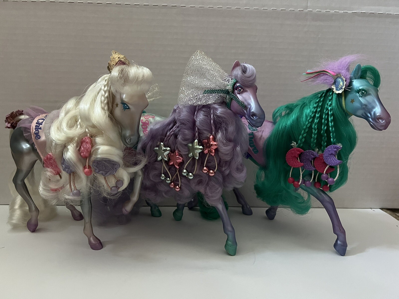 Fashion Star Fillies Complete Set 6 Original Horses W/ All Accessories ...