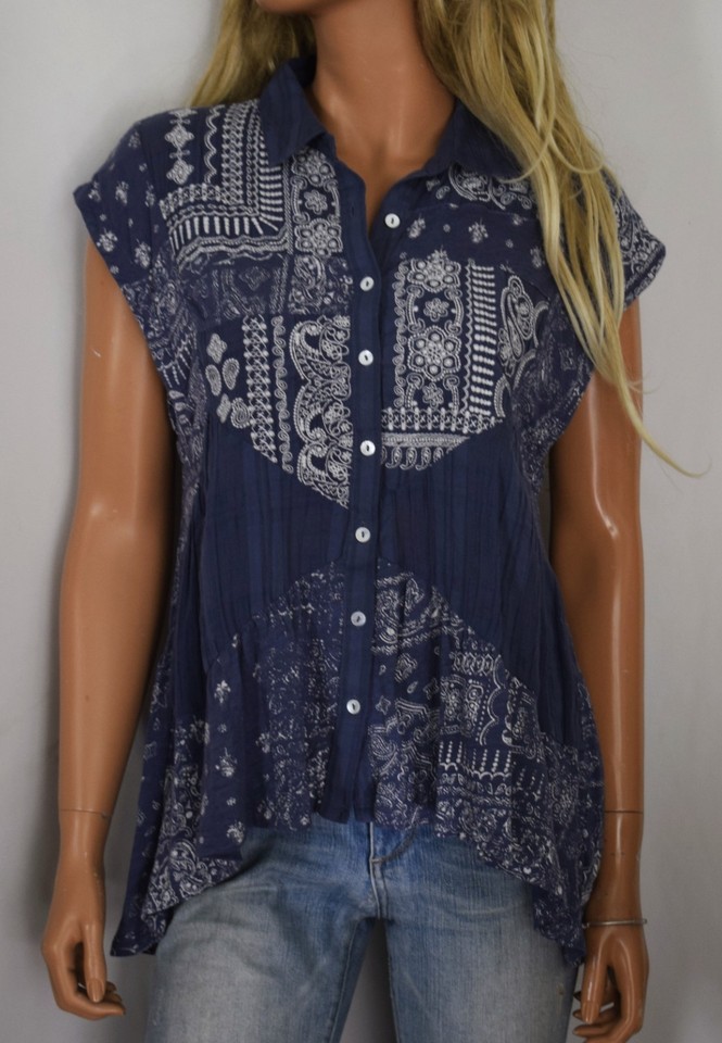 SUNDANCE CATALOG Clara Bandana Top Size Small | eBay