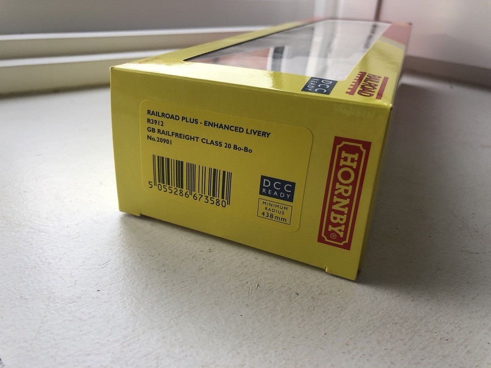Hornby R3912 Class 20 GBRF-GB Rail Freight Engine DCC & Sound Fitted OO ...