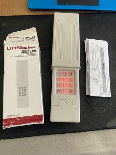 387LM Liftmaster Chamberlain UNIVERSAL Keyless Entry KLIK2U compatible ...