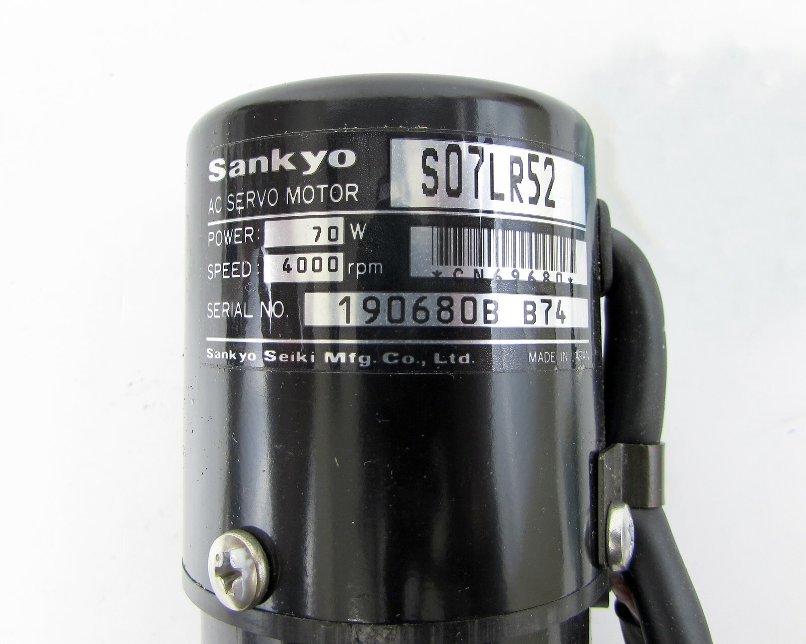 *NOS* Sankyo Seiki AC Servo Motor S07LR52 - 70W, 4000 rpm | eBay